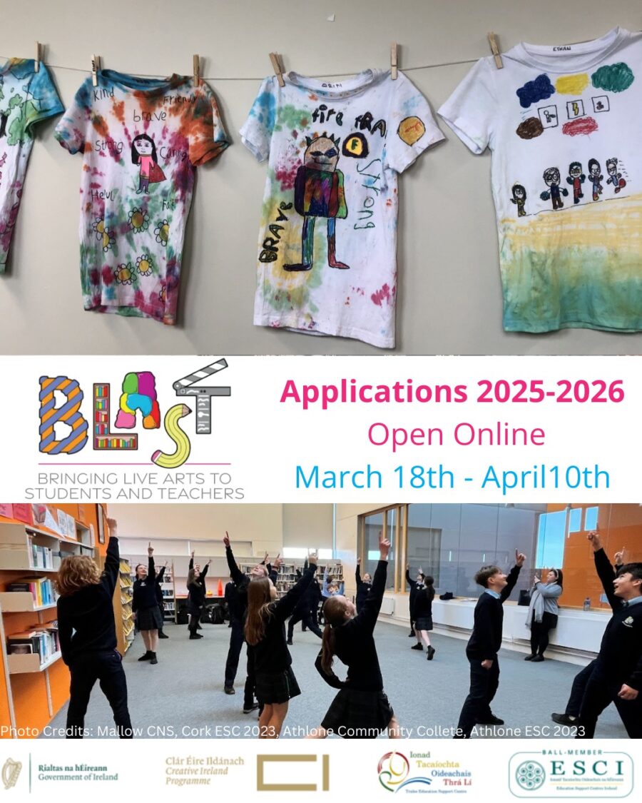 BLAST Arts & Creativity in Education Residency Programme 2025/26 Now ...